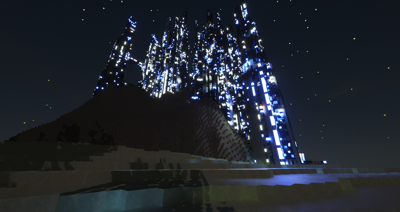 Alien castle city island Minecraft Map