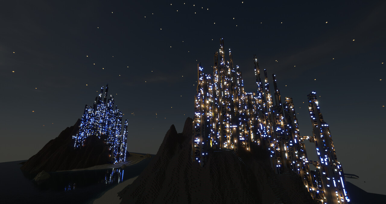 Alien castle city island Minecraft Map