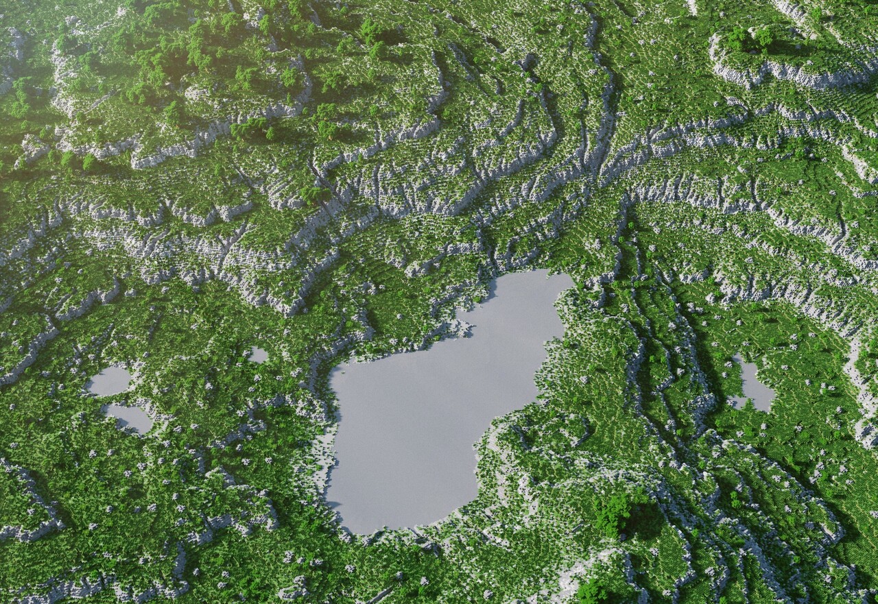 Terraced fields Minecraft Map