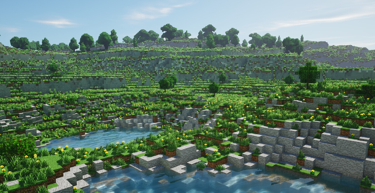 Terraced fields Minecraft Map