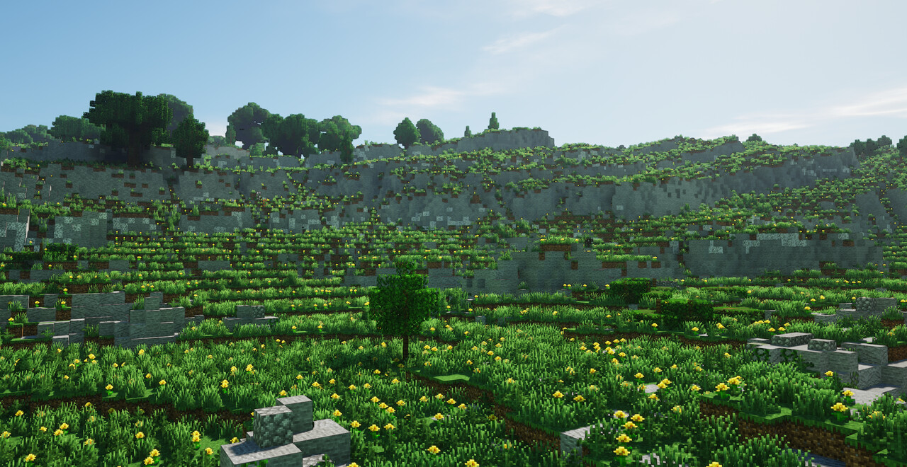 Terraced fields Minecraft Map