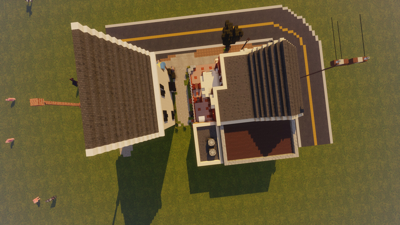 Small Town Building #2 - Pawn Shop, Flower Shop, and road! Minecraft Map