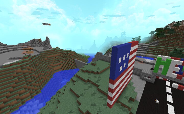 UNITED STATES BORDER WITH MEXICO Minecraft Map