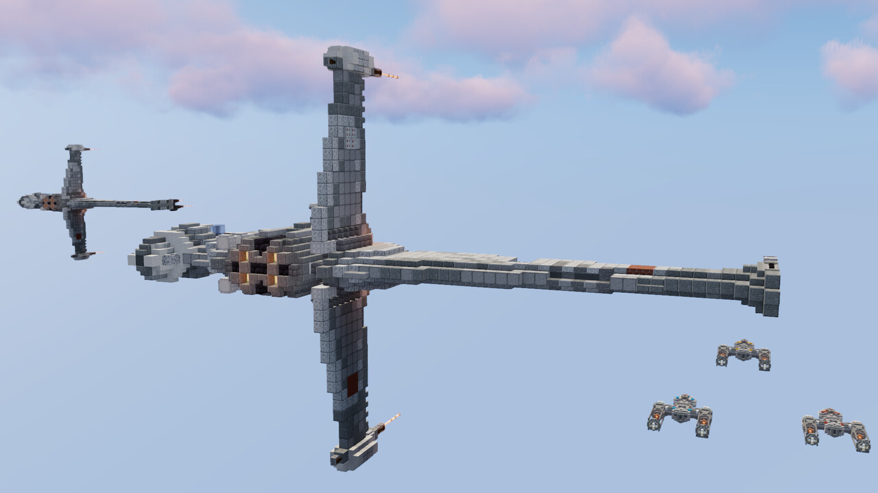 Star Wars - B-Wing Starfighter | Download Minecraft Map