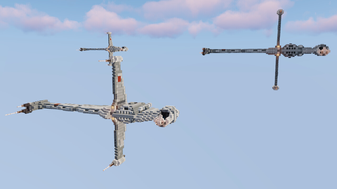 Star Wars - B-Wing Starfighter | Download Minecraft Map