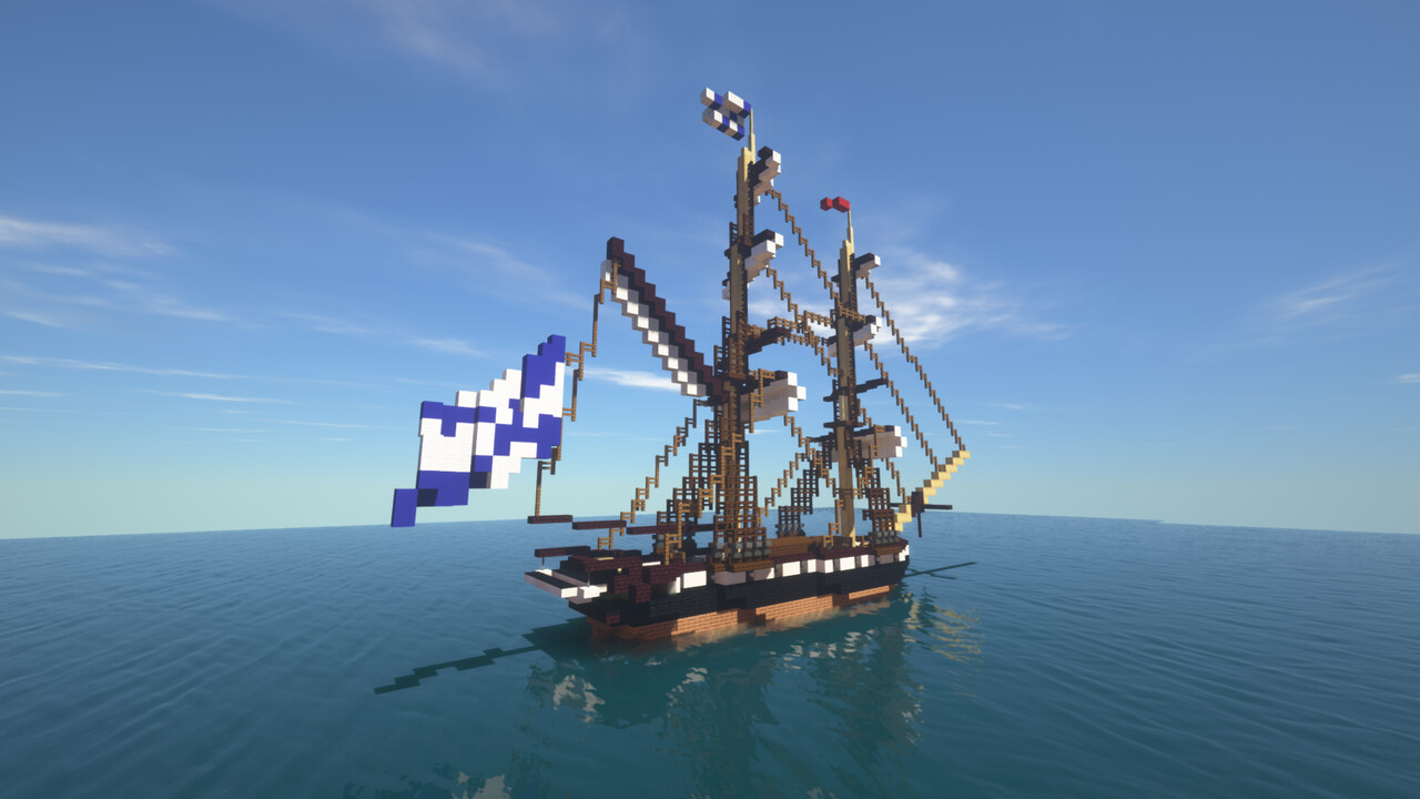 Russian brig Mercury Minecraft Map