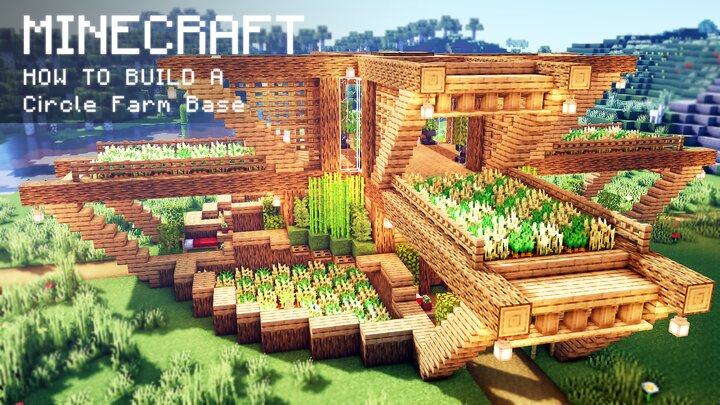 Minecraft How To Build A Circle Farm Base 1 20 2 1 20 1 1 20 1 19 2 1 19 1 1 19 1 18 1 17 1 