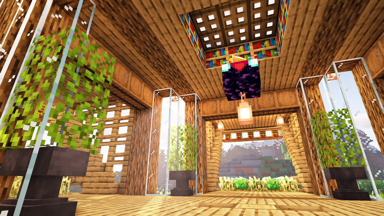 Minecraft: How to build a Circle Farm Base Minecraft Map