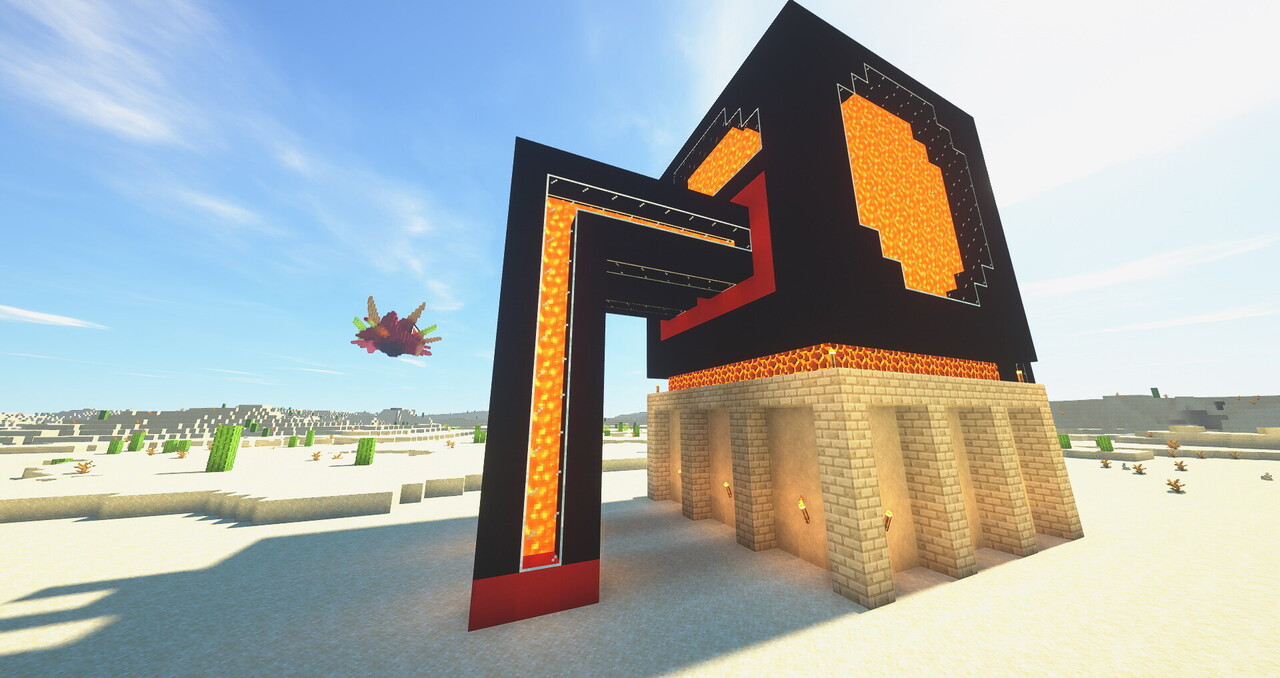 The Burning Desert - Lava tank Minecraft Map