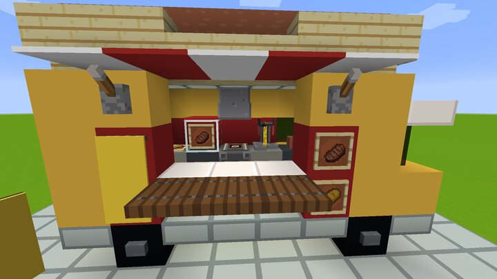 Hot Dog Food Truck Minecraft Map