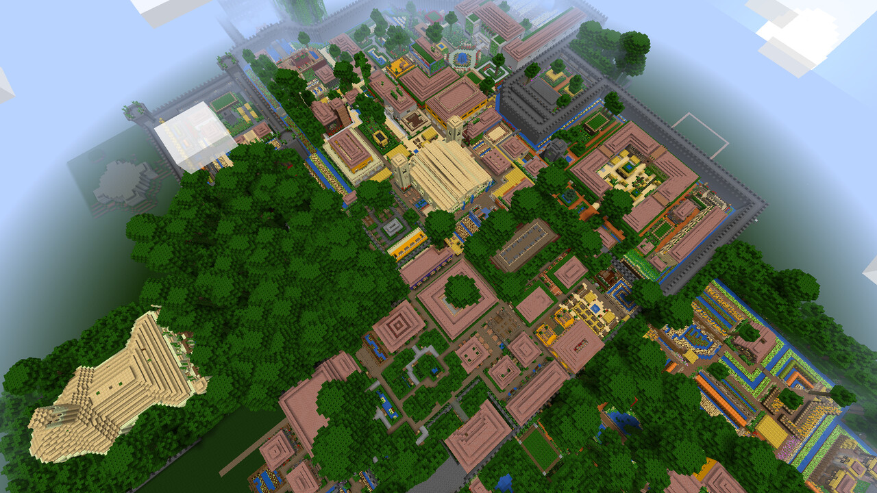 Caribbean themed city Minecraft Map