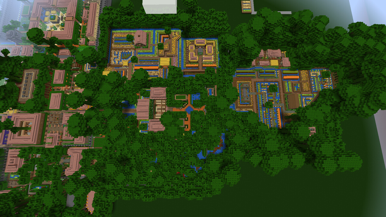 Caribbean themed city Minecraft Map