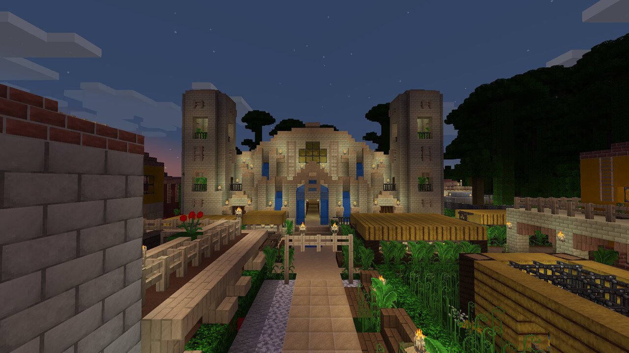 Caribbean themed city Minecraft Map