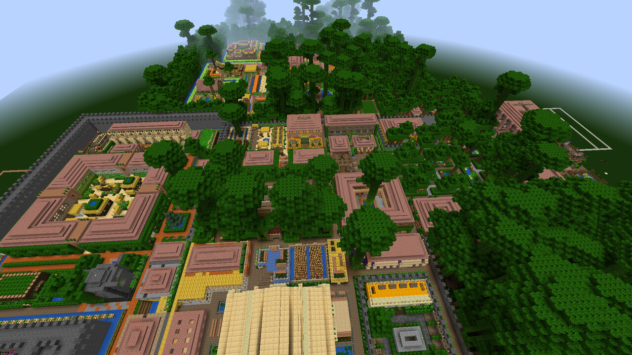 Caribbean themed city Minecraft Map
