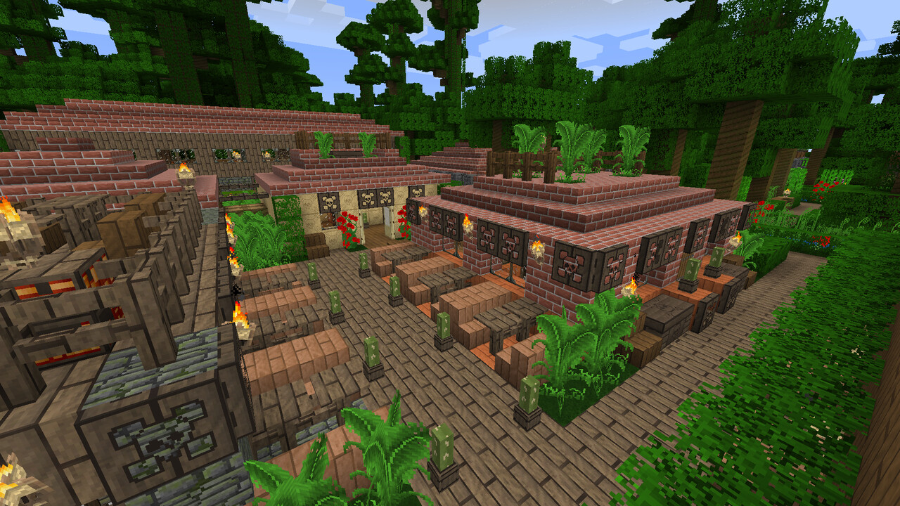 Caribbean themed city Minecraft Map