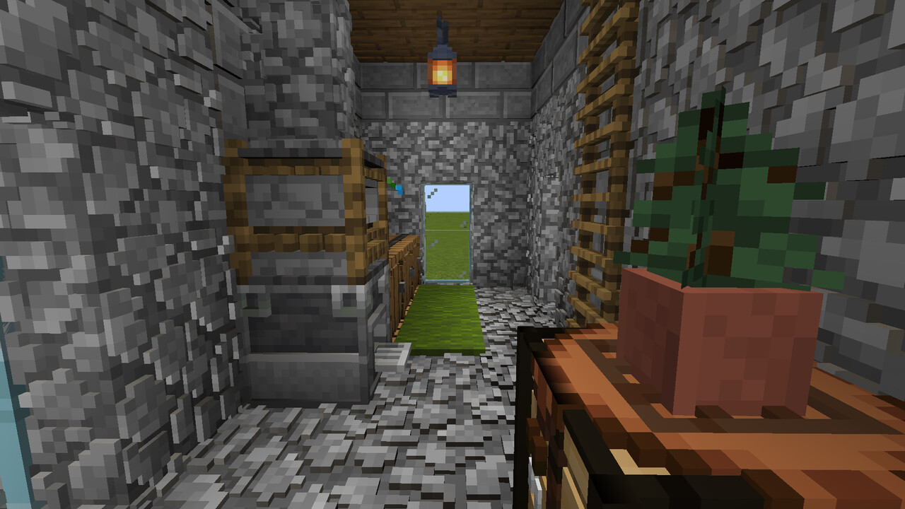 One-Chunk Survival Base Minecraft Map