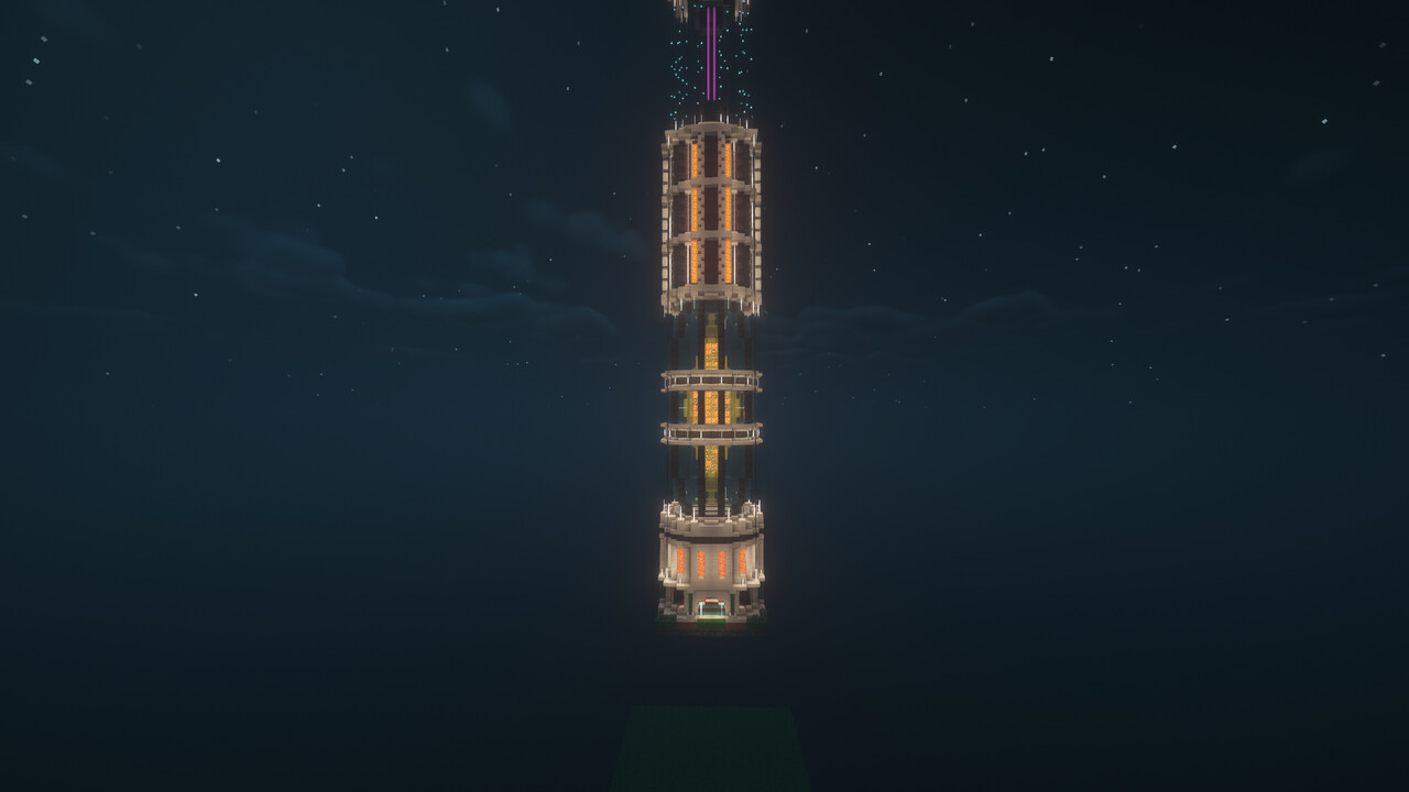 Futuristic Tower/generator (One Chunk Challange) Minecraft Map
