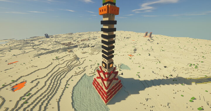 The Burning Desert - Lighthouse Minecraft Map