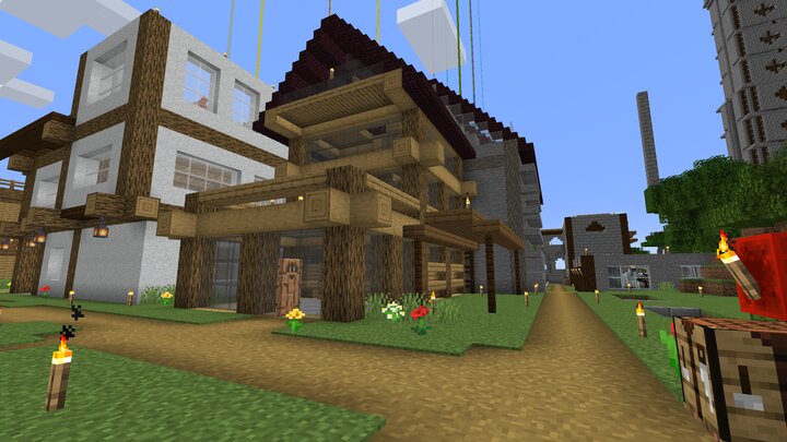 New Stockholm - Open museum, stone house, oak house Minecraft Map