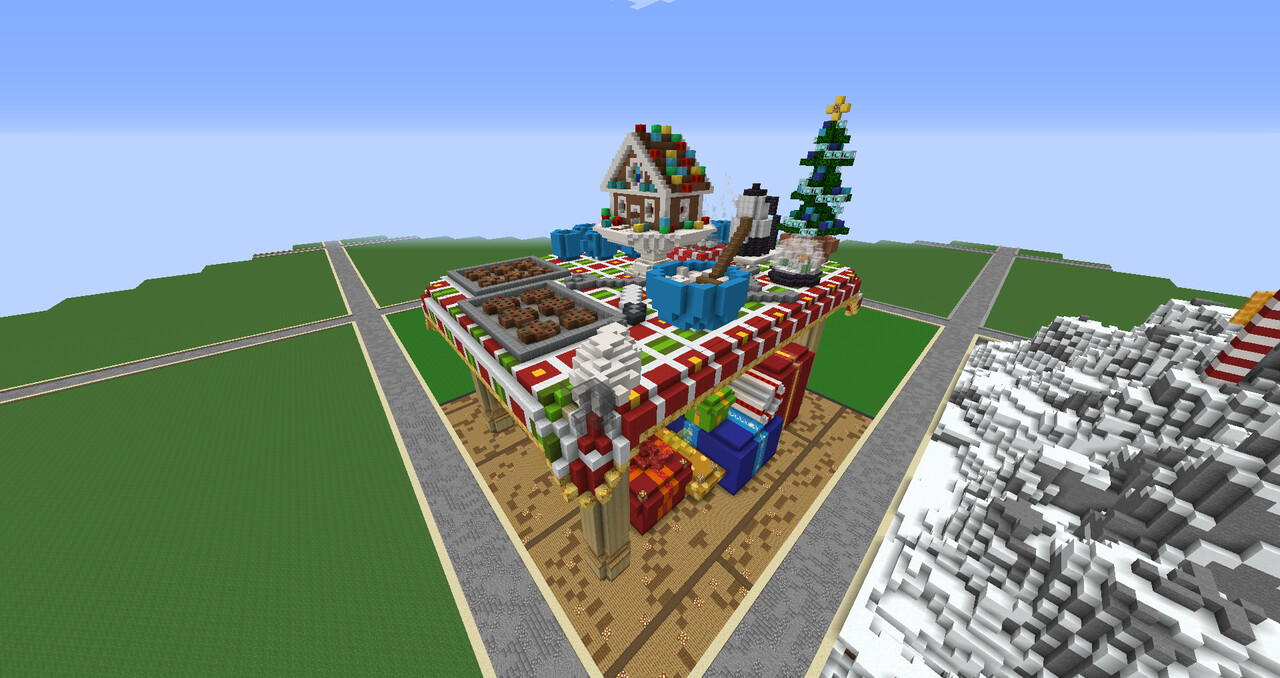 Festive Table with gifts Minecraft Map