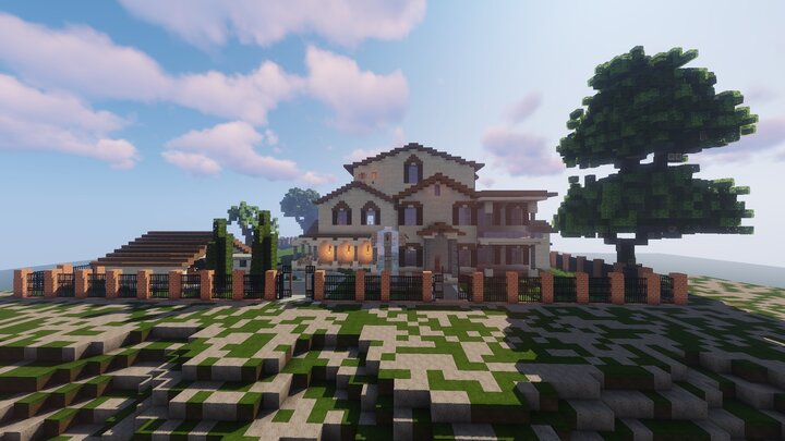 Italian Mansion | Villa Minecraft Map