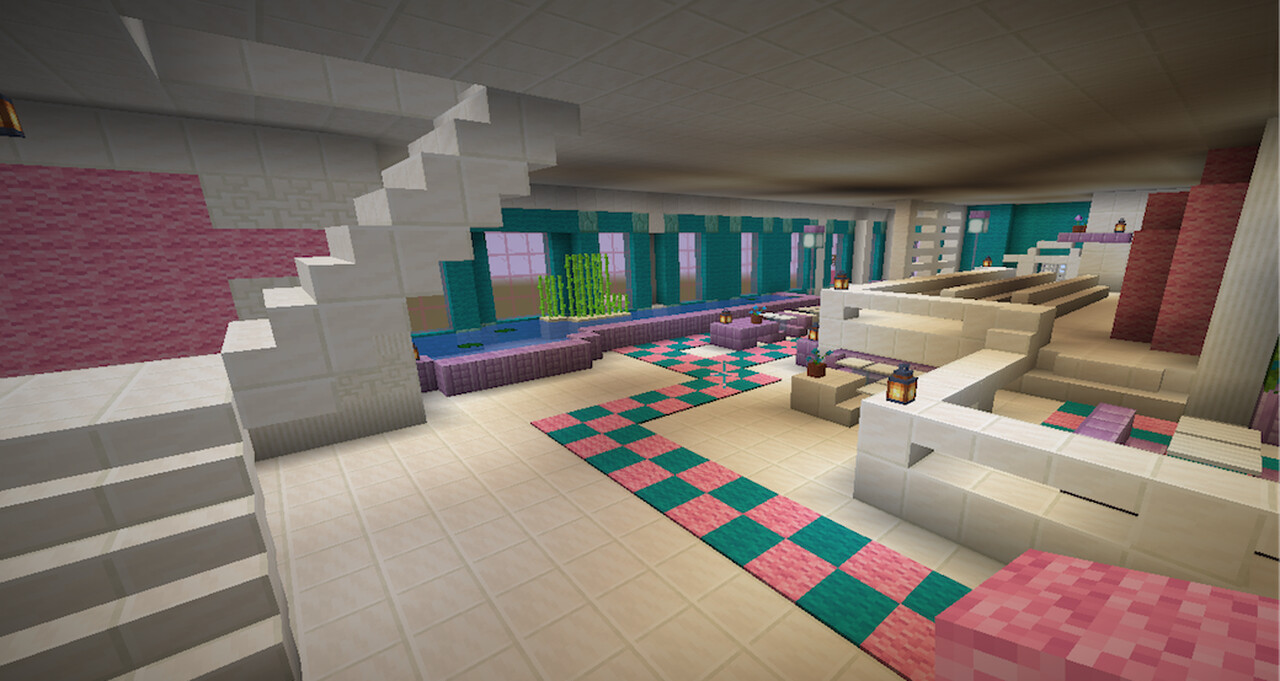 V A P O R - L O U N G E : Vaporwave in Minecraft Minecraft Map