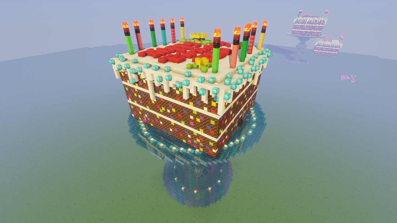Funtazer's First Fiverr Job, Minecraft Airship and Cake Minecraft Map