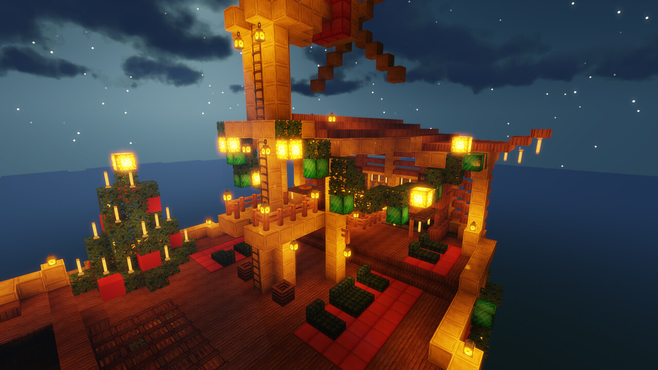 Funtazer's First Fiverr Job, Minecraft Airship and Cake Minecraft Map