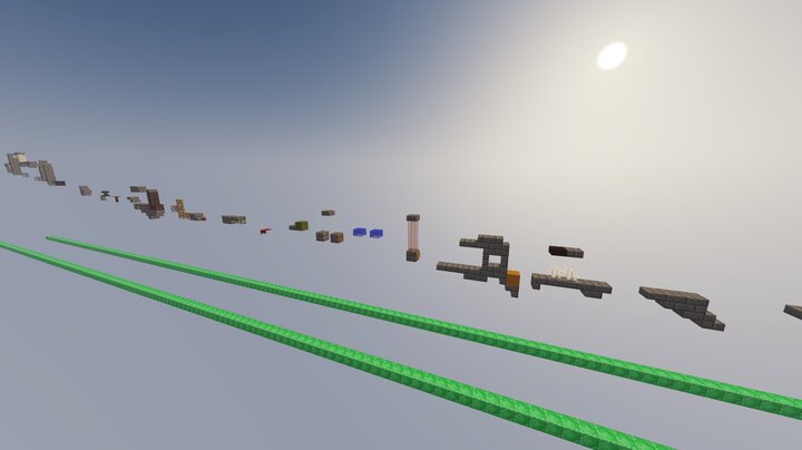 Hard Straight Line Parkour Minecraft Map