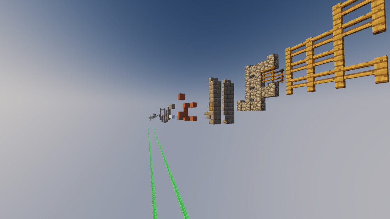 Hard Straight Line Parkour Minecraft Map