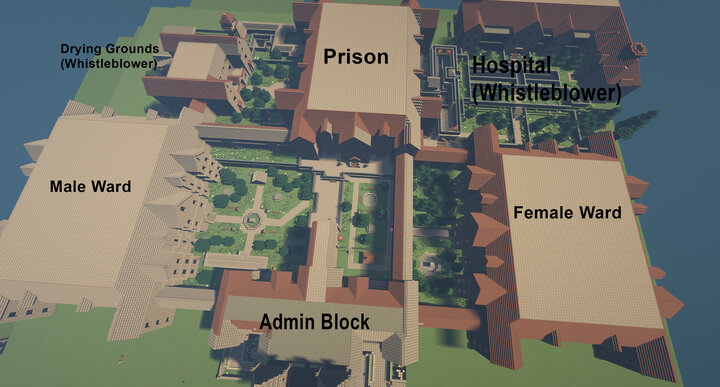 Outlast Asylum Map (Download) Minecraft Map