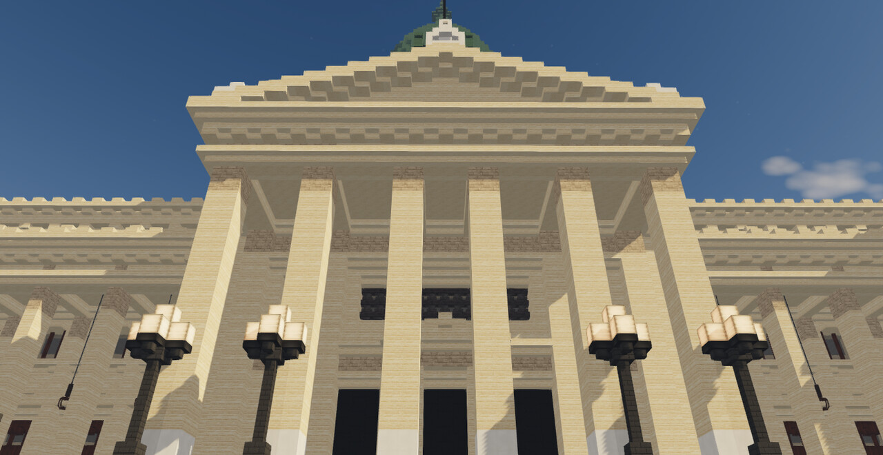 Argentine Congress Palace - 1.5:1 scale replica Minecraft Map