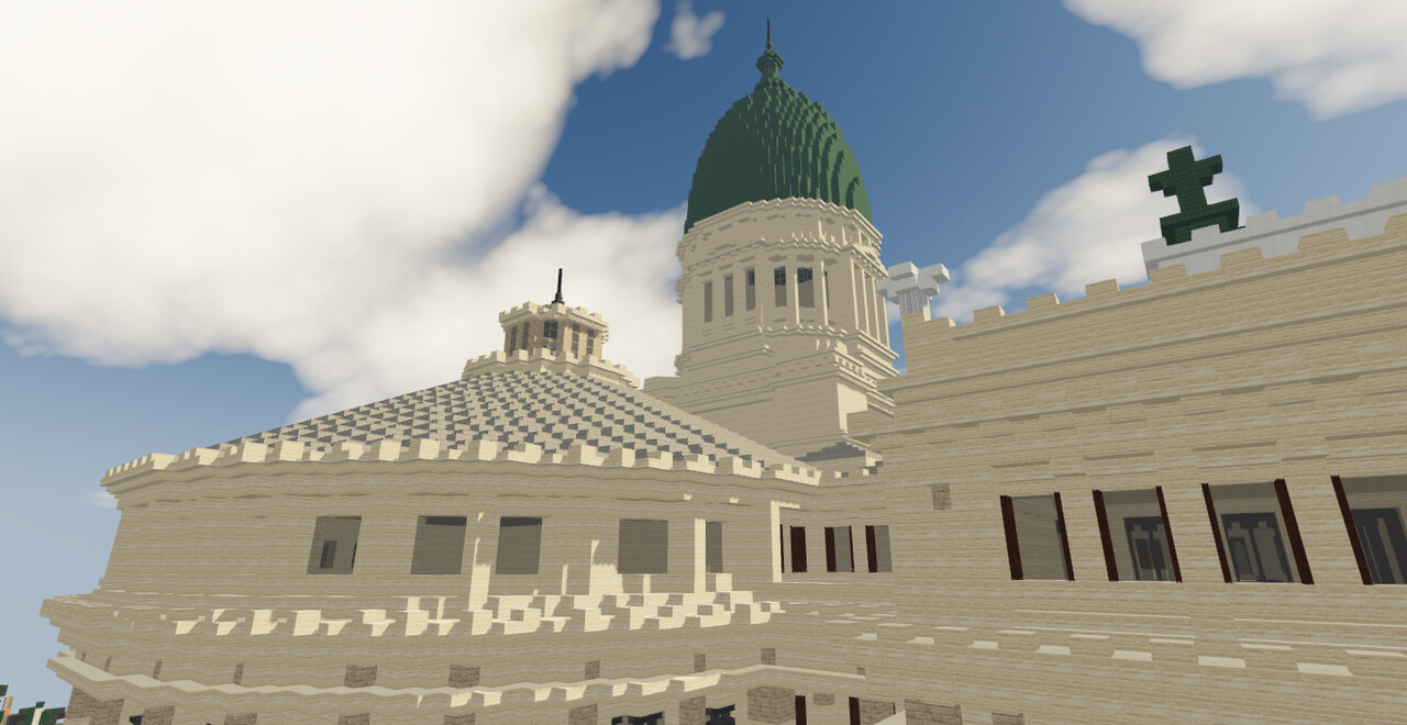 Argentine Congress Palace - 1.5:1 scale replica Minecraft Map