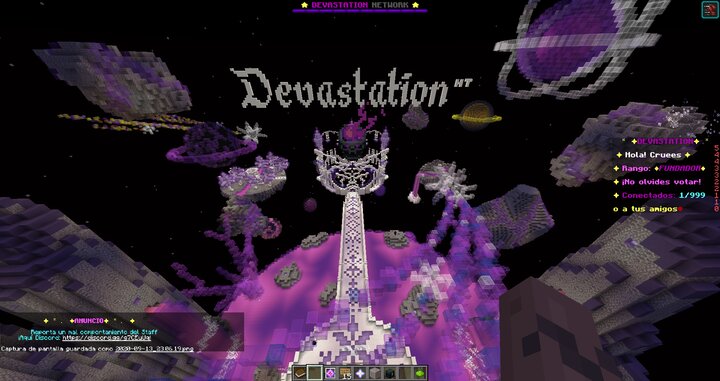 Space Server Lobby Minecraft Map