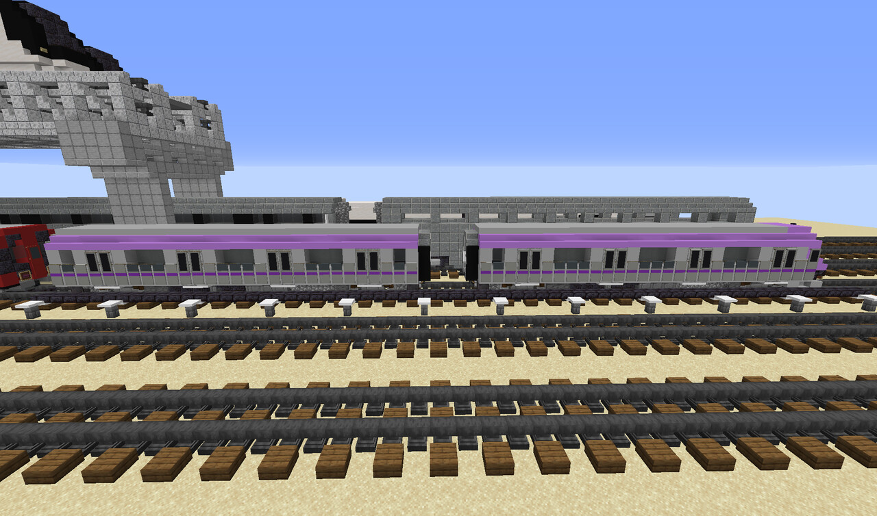 Kolkata Metro Line 2 Train Minecraft Map