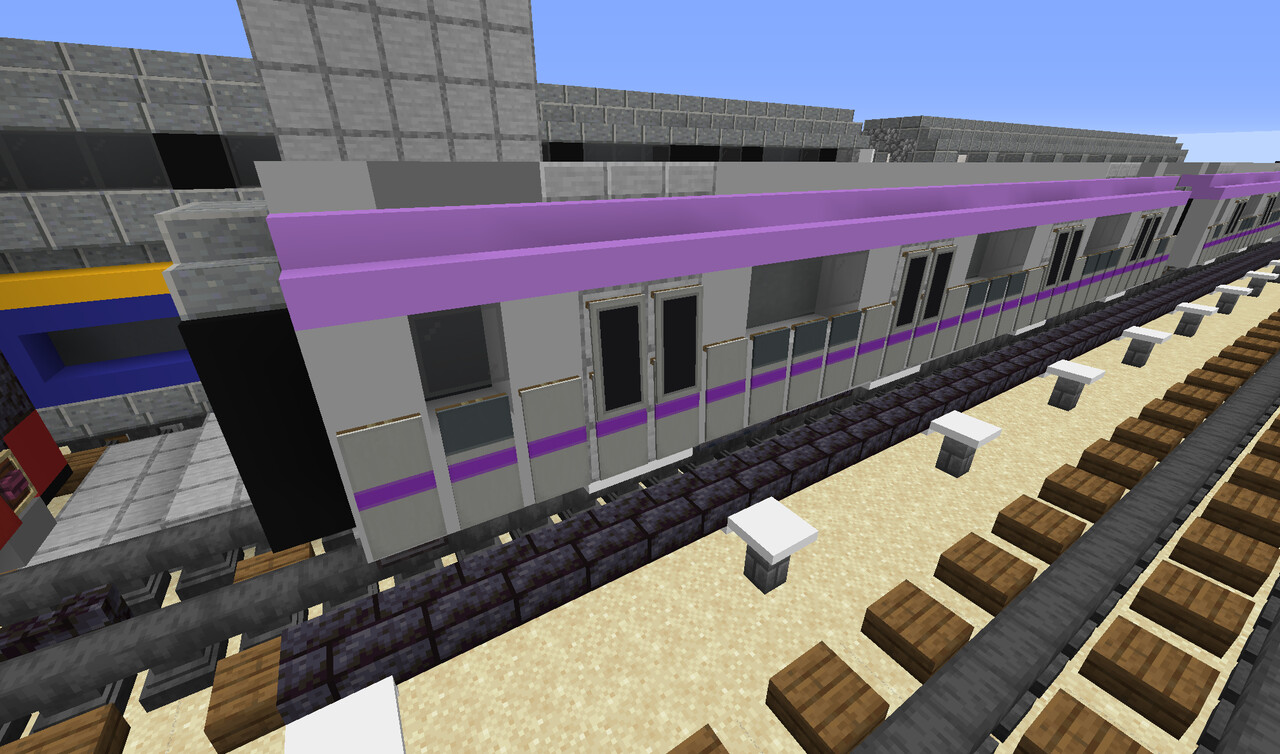 Kolkata Metro Line 2 Train Minecraft Map