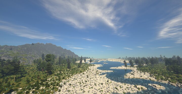 Alluvial River Plains (2K x 1K) Minecraft Map