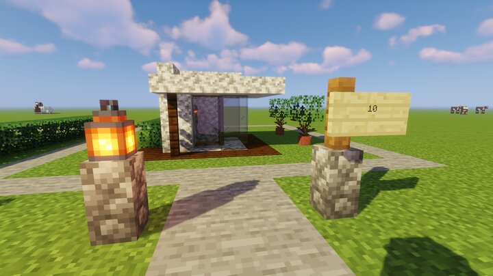 Hi-tech mini-houses Minecraft Map