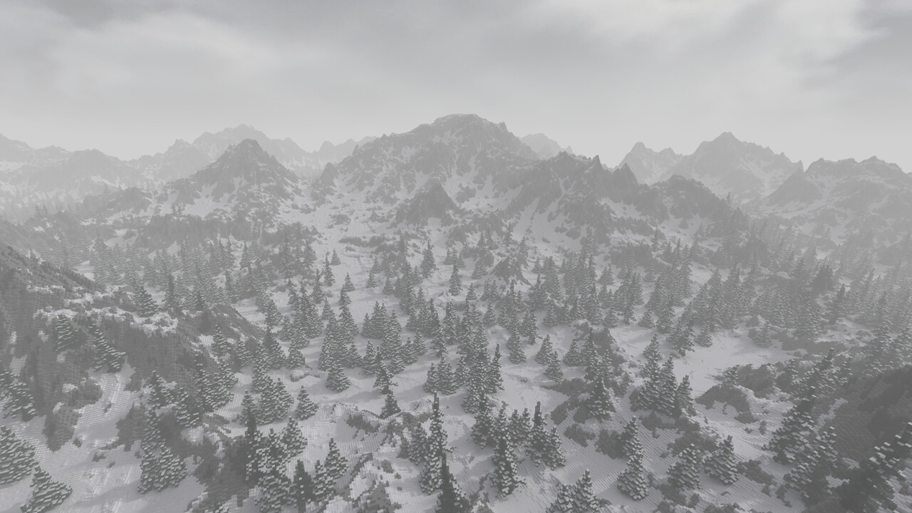 Snowy forest Minecraft Map