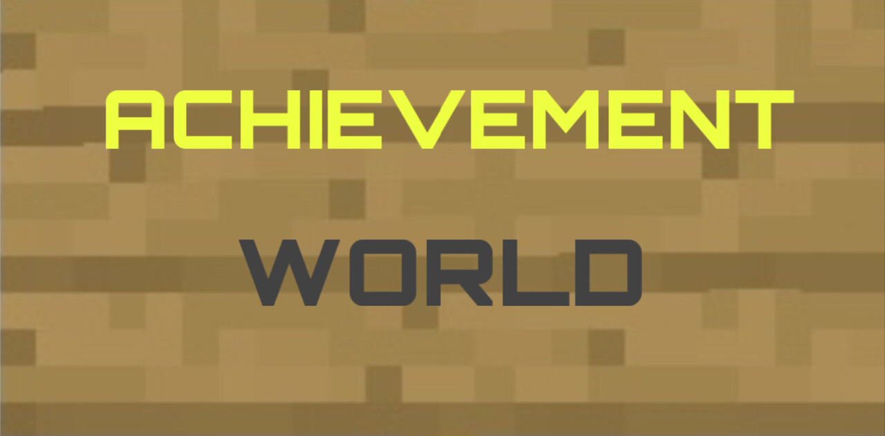 ACHIEVEMENT WORLD Bedrock ED Minecraft Map