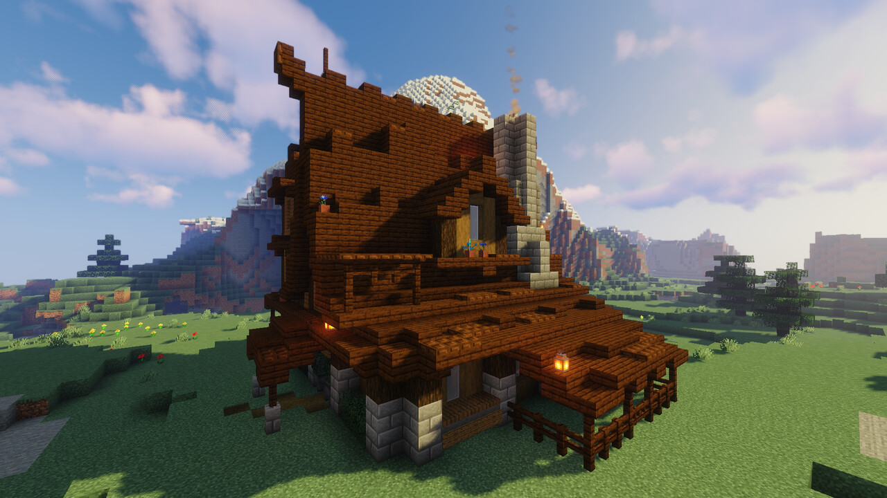 Medieval Modern Mansion Build Tutorial Minecraft Map