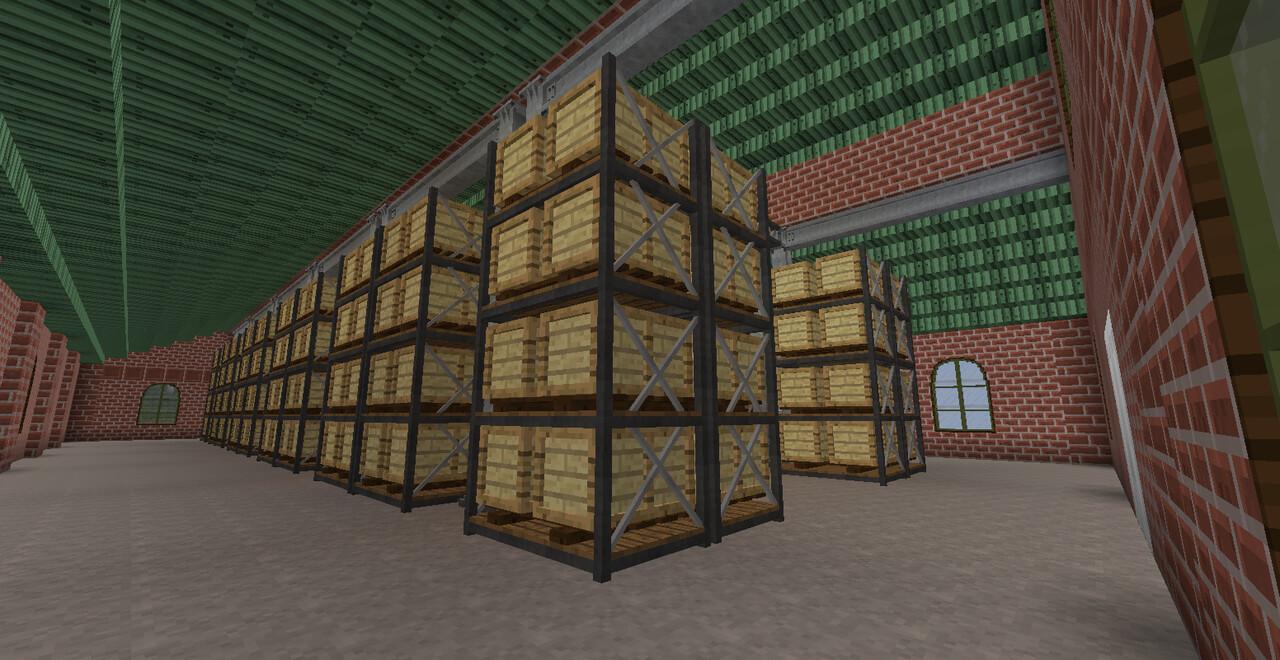 (Modded) Brick Storage warehouse Minecraft Map
