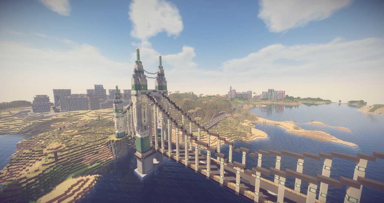Modern Highway Bridge Minecraft Map