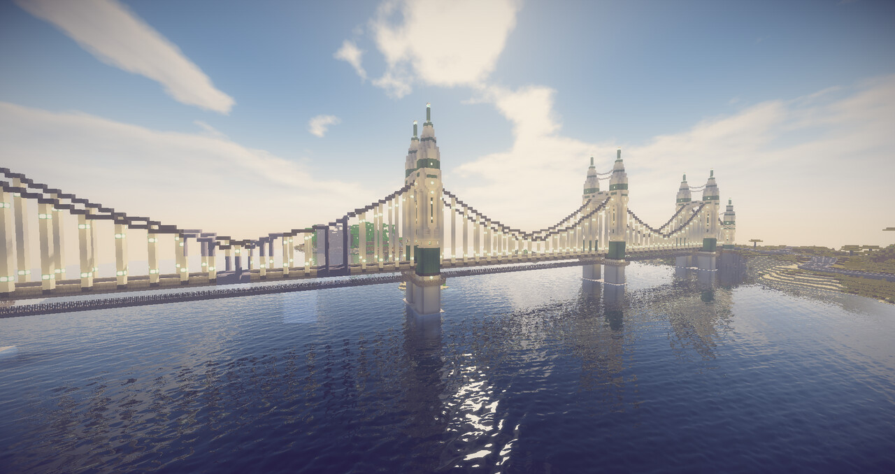 Modern Highway Bridge Minecraft Map