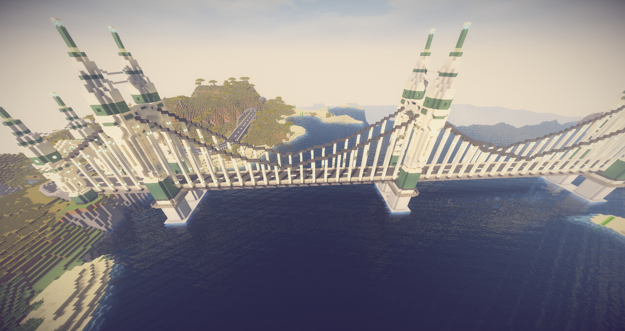 Modern Highway Bridge Minecraft Map