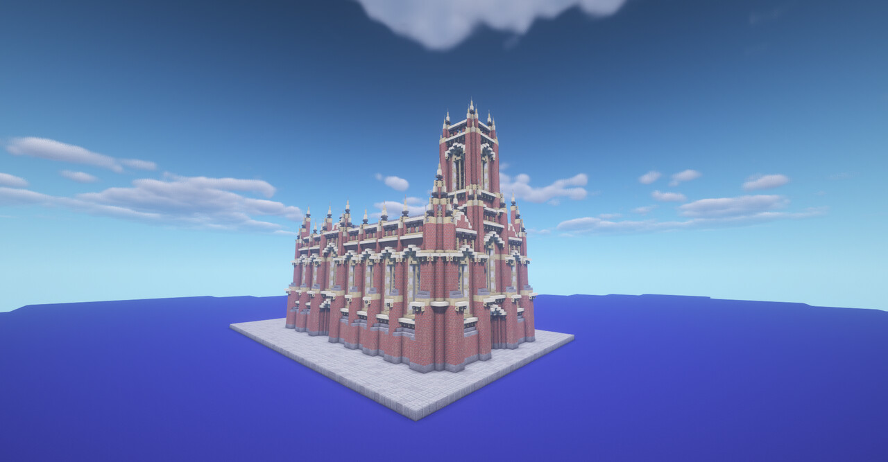 Saint Franscus, a Gothic Revival styled church Minecraft Map
