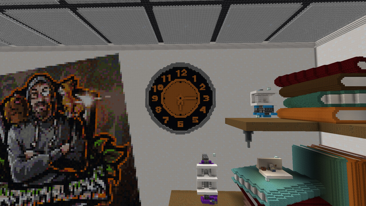 Redstone analogue clock Minecraft Map