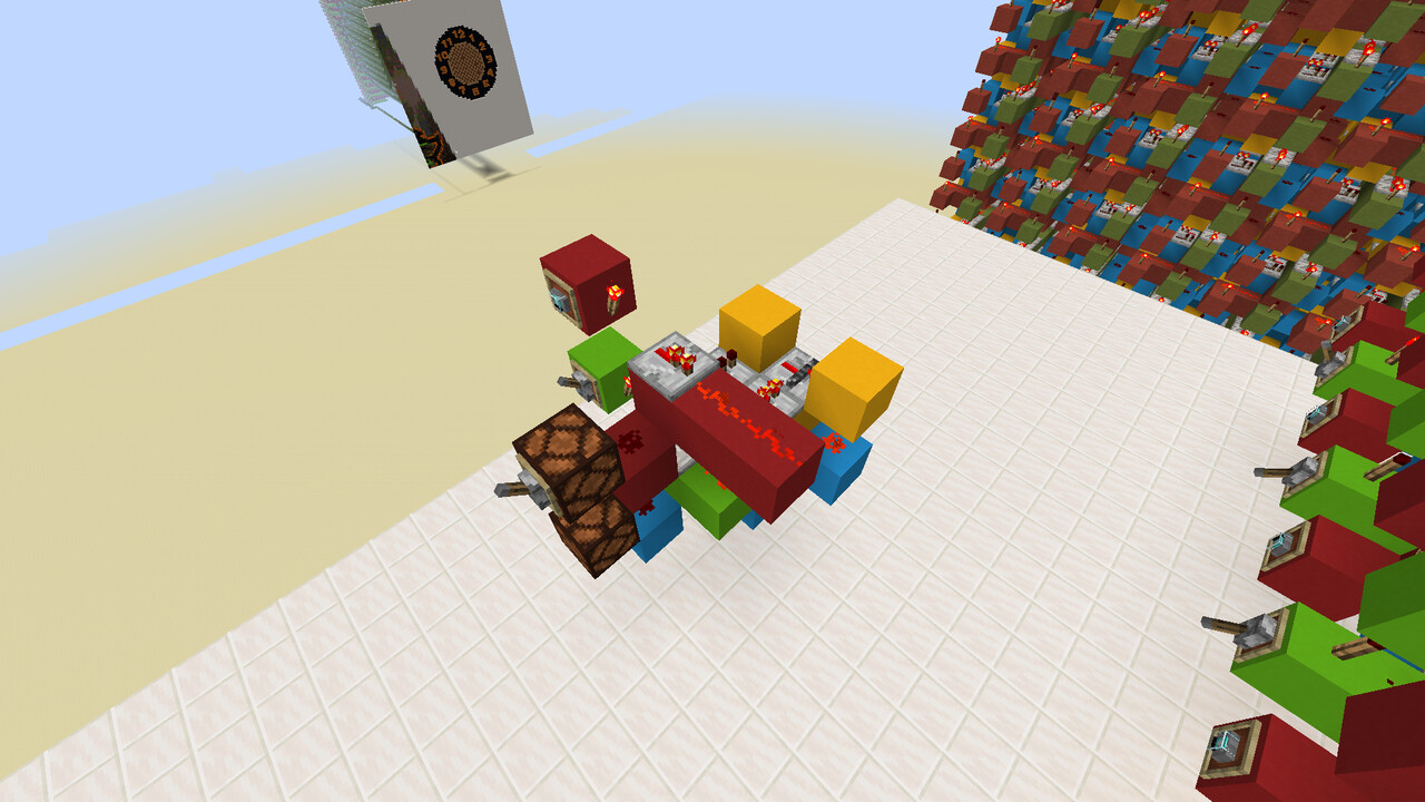 Redstone analogue clock Minecraft Map