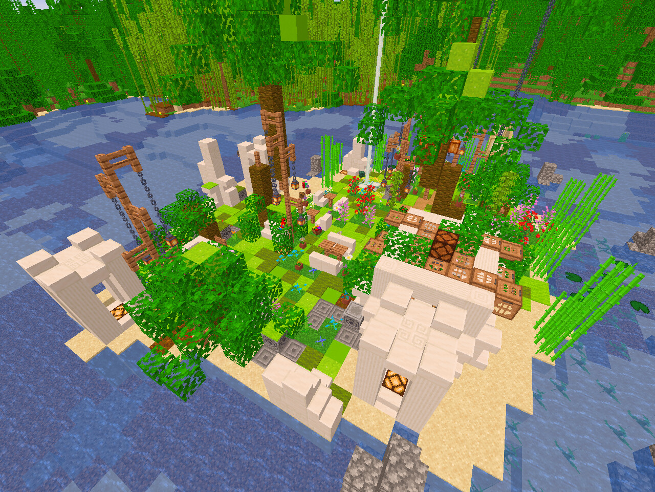 Tropical island by iAquaOwO in SingularityMC.us Minecraft Map