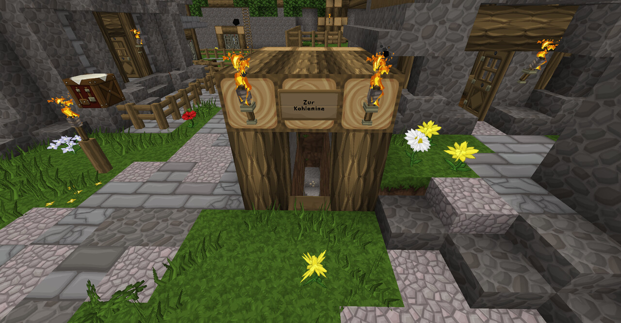 Minecraft Freedom Map mit Dorfd Minecraft Map